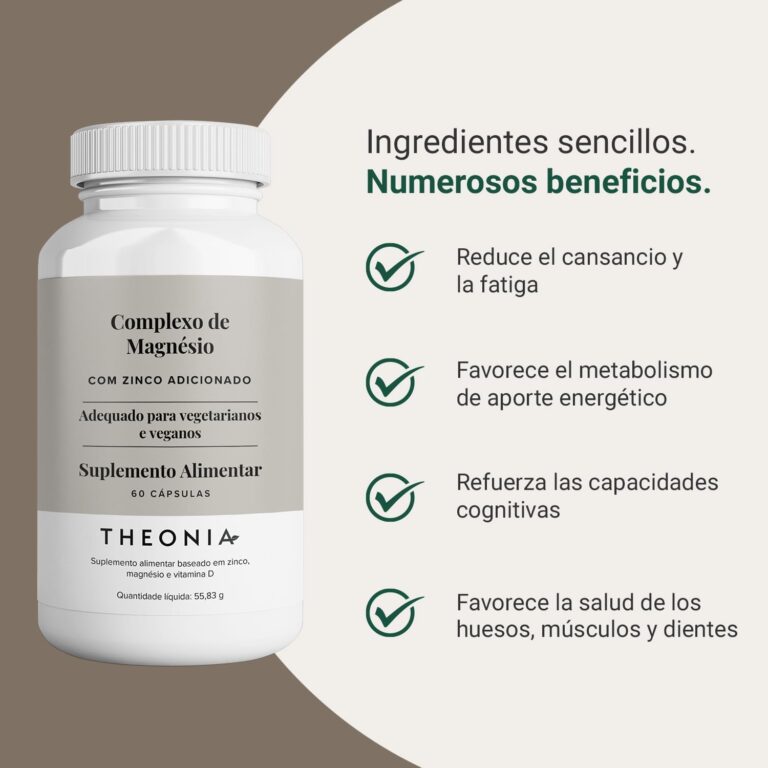 Theonia® | Complejo de Magnesio - 60 Cápsulas - Bisglicinato de magnesio